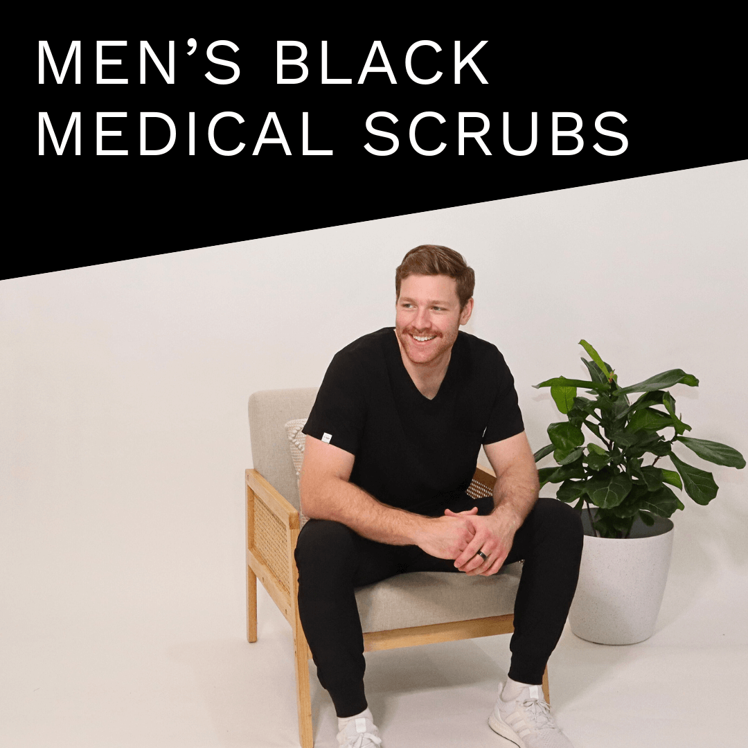 Shop Men's Black Medical Scrubs – Fit Right Medical Scrubs